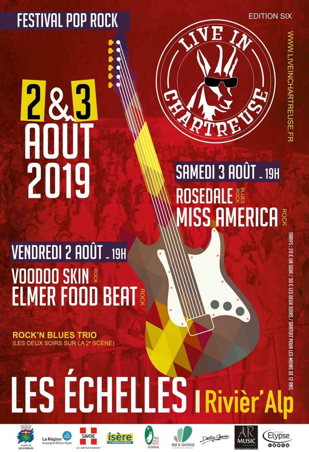 Festival Live in Chartreuse | - Rock | 2 août 2019 à LES ECHELLES