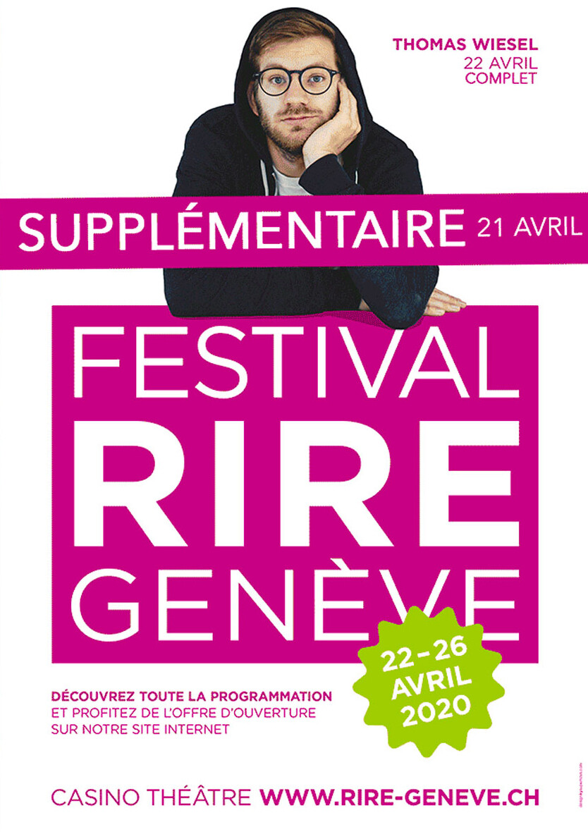 THOMAS WIESEL | Spectacle - One Man Show | 21 avril 2020 à Genève