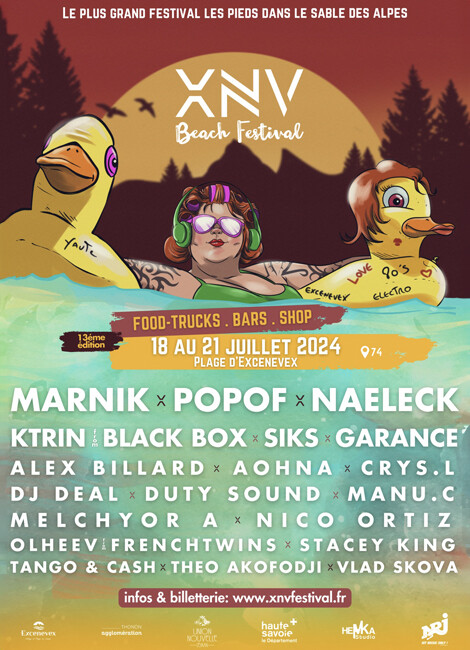 XNV Beach Festival | Musique - Festival | 18 juillet 2024 à EXCENEVEX